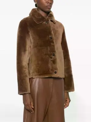 YVES SALOMON Button-fastening Shearling Jacket