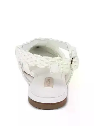 Casadei Woven Slingback Flat Pumps