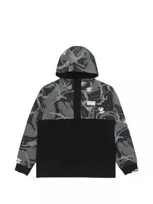 AAPE BY *A BATHING APE Camo-print Logo-detail Hoodie - Black