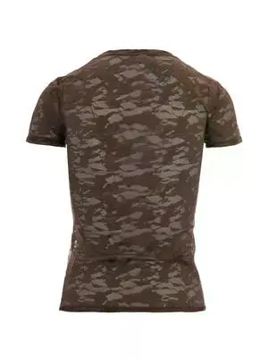 DIESEL® Oval-d Flower-lace T-shirt - Brown
