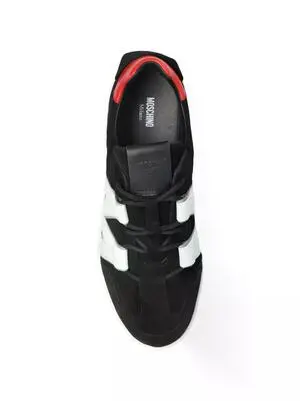 Moschino Patch Leather Sneakers