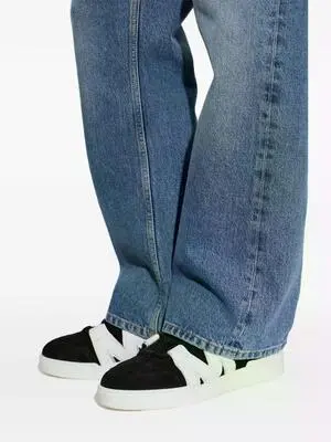 Moschino Patch Leather Sneakers