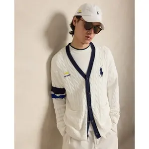 Ralph Lauren Us Open Cable-knit Cardigan