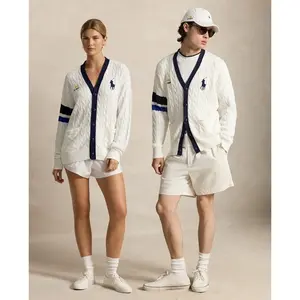 Ralph Lauren Us Open Cable-knit Cardigan