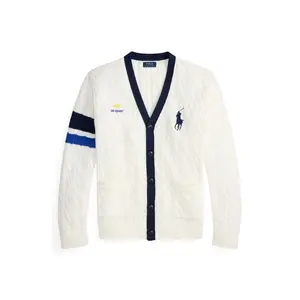 Ralph Lauren Us Open Cable-knit Cardigan