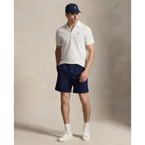 Ralph Lauren Us Open Performance Zip Polo Shirt - Ceramic White