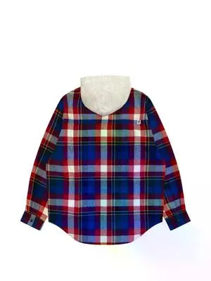 AAPE BY *A BATHING APE Check-pattern Hooded Shirt