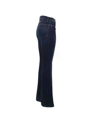 FRAME Navy Flared Cut Jeans