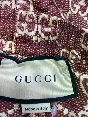 Gucci Gg Monogram Track Pants - Red