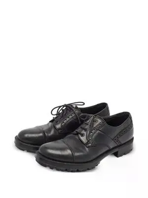 Prada Round Toe Derby Shoes