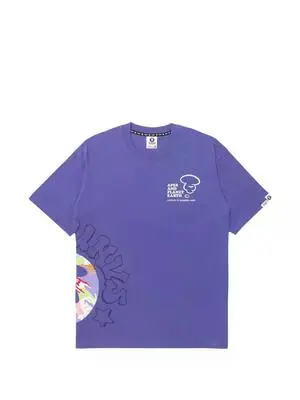 AAPE BY *A BATHING APE Moonface Graphic-print T-shirt - Purple
