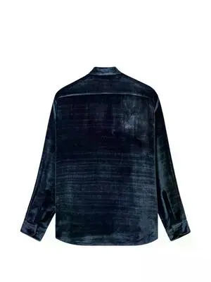 Giorgio Armani Velvet Mandarin-collar Shirt