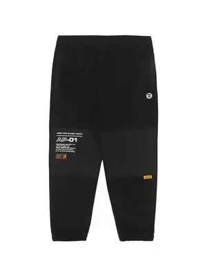 AAPE BY *A BATHING APE Moonface Panelled Trousers - Black