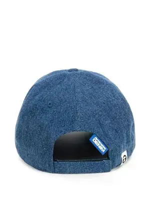 AAPE BY *A BATHING APE Moonface Embroidered Baseball Cap - Blue