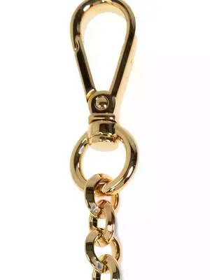 Fendi Chain Fish Charm With Leather Accents