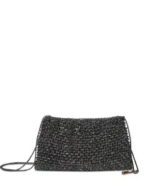 HIBOURAMA Penelope Crystal Embellished Tote Bag - Black