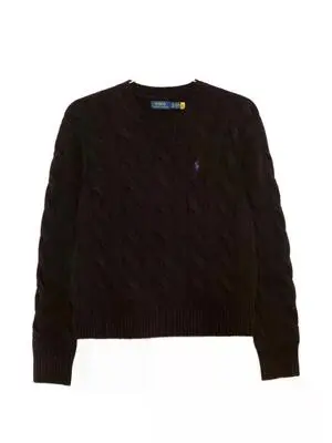 Polo Ralph Lauren Cable Knit Embroidered Logo Sweater
