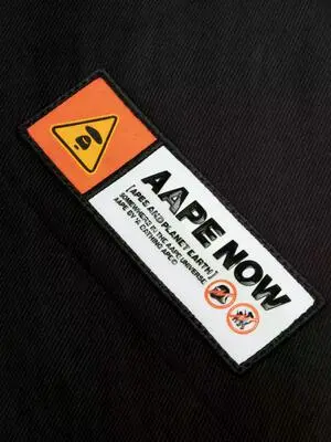 AAPE BY *A BATHING APE Logo-patch Button-up Shirt