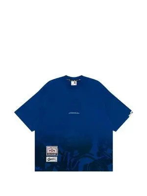 AAPE BY *A BATHING APE Moonface Embossed T-shirt - Blue