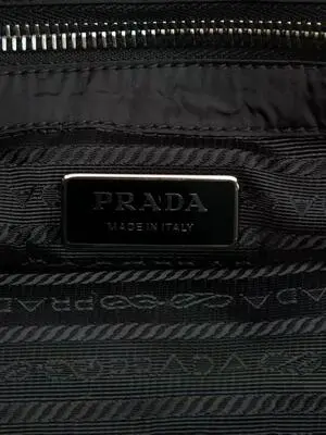 Prada Re-nylon Pleated Tote Bag With Leather Trim