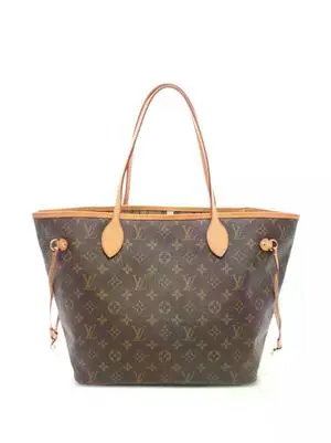 LOUIS VUITTON Monogram Neverfull Mm Tote Bag - Brown