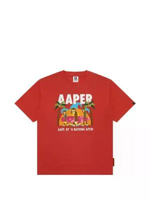 AAPE BY *A BATHING APE Aaper Graphic-print T-shirt - Red