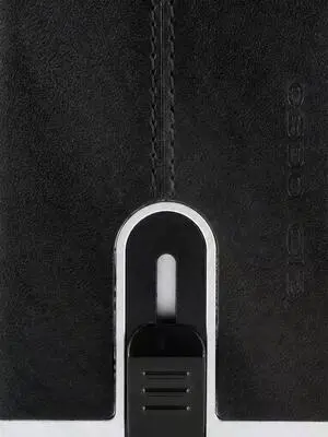 PIQUADRO Logo-embossed Leather Cardholder