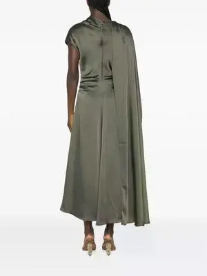 Simkhai Draped Asymmetric Midi Dress