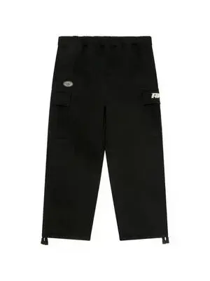 AAPE BY *A BATHING APE Moonface Logo-appliqué Cargo Track Pants - Black