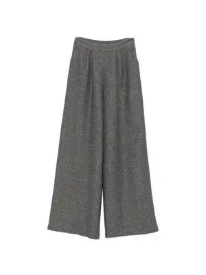 BYE Herringbone-pattern Wide-leg Trousers