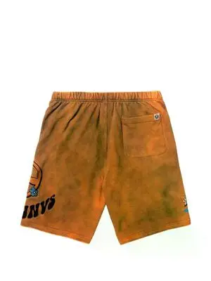 AAPE BY *A BATHING APE Moonface-patch Shorts - Orange