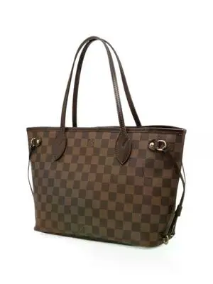 LOUIS VUITTON 2010 Damier Ebene Neverfull Pm Tote Bag - Brown