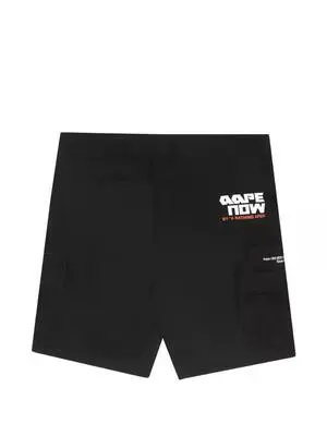 AAPE BY *A BATHING APE Moonface-detail Cargo Shorts