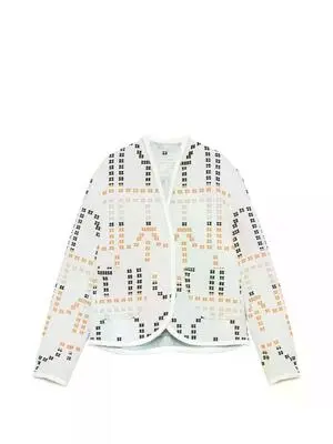 FORTE_FORTE Samarcanda Jacquard Embellished Jacket - Neutrals