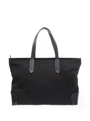 Gucci 2000-2015 Gg Canvas Web Tote Bag