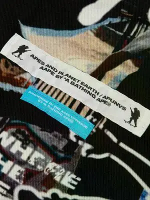 AAPE BY *A BATHING APE Graffiti Print Hooded Jacket