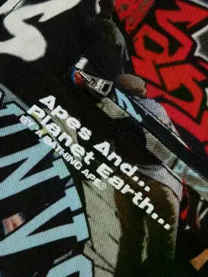 AAPE BY *A BATHING APE Graffiti Print Hooded Jacket