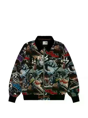 AAPE BY *A BATHING APE Graffiti Print Hooded Jacket