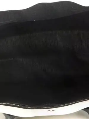Saint Laurent Rive Gauche Canvas Tall Tote Bag - Neutrals