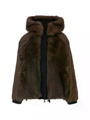 VALENTINI 1972 Faux-fur Trim Hooded Jacket