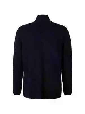 LARDINI Virgin Wool Basket-weave Cardigan