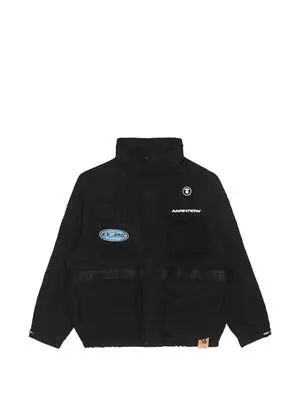 AAPE BY *A BATHING APE Moonface Reversible Hooded Jacket - Black