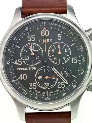 Timex® Expedition Indiglo Chronograph Watch - Grey