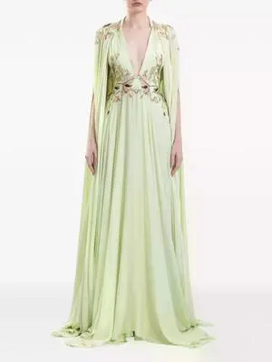 SAIID KOBEISY Flowy Embroidered Maxi Dress