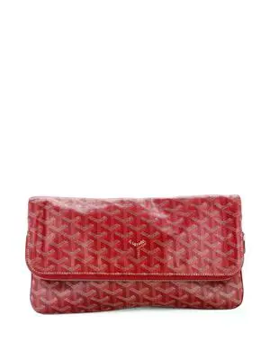 Goyard Saint Marie Coated Canvas Clutch Bag - Red