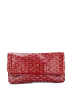Goyard Saint Marie Coated Canvas Clutch Bag - Red