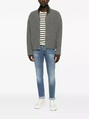 DONDUP Zip-up High-neck Jacket - Grey