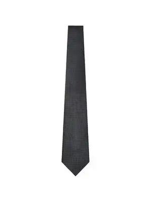 Canali Silk Jacquard Weave Neck Tie - Grey