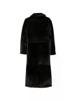 YVES SALOMON Belted Shearling Coat