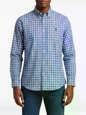 Ralph Lauren Plaid Button-down Shirt - Blue